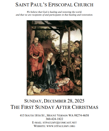 Worship: December 28, 2025 (The First Sunday after Christmas) | St ...